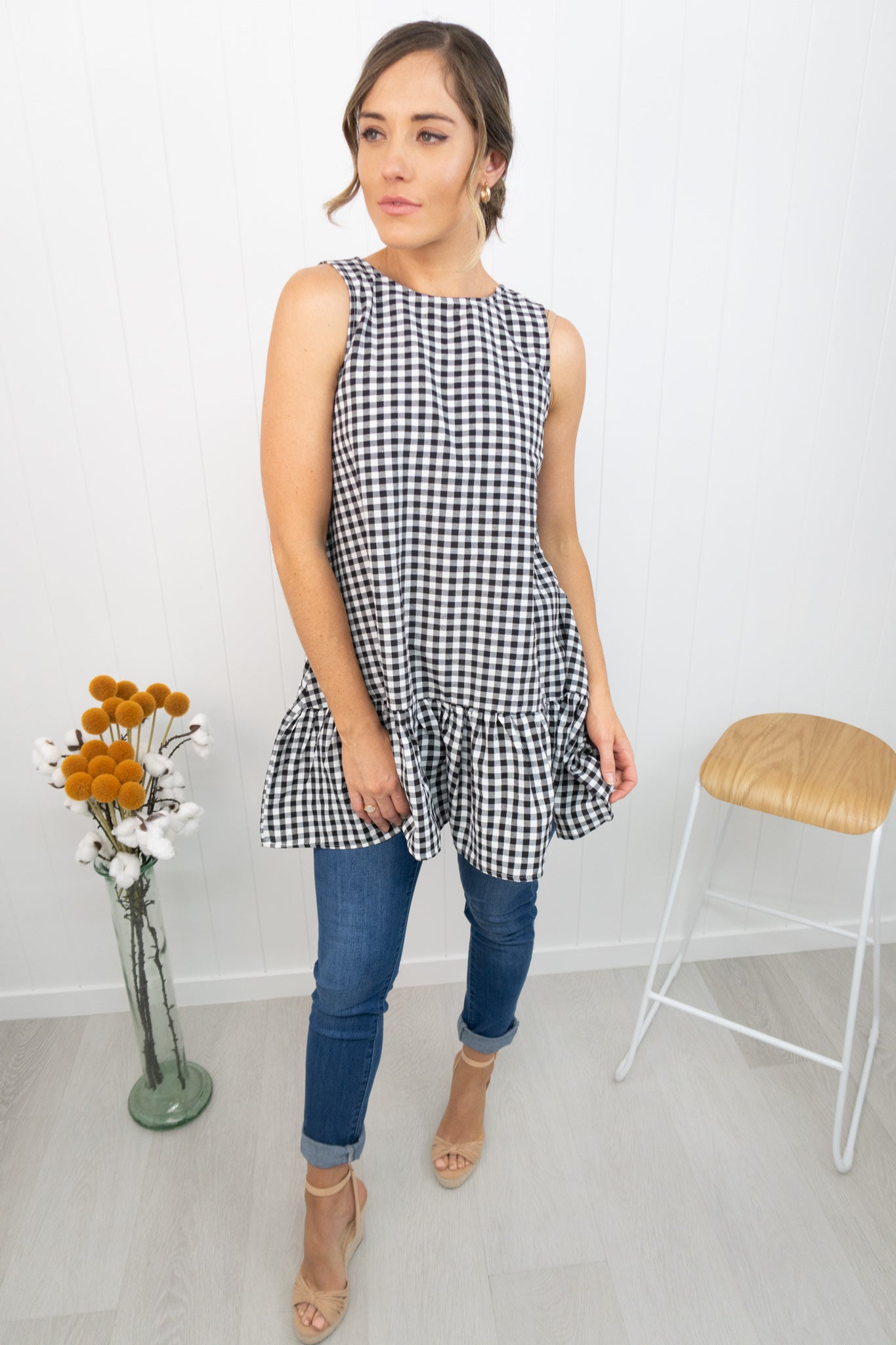 Gabby Tunic -Black – Her Top Shop